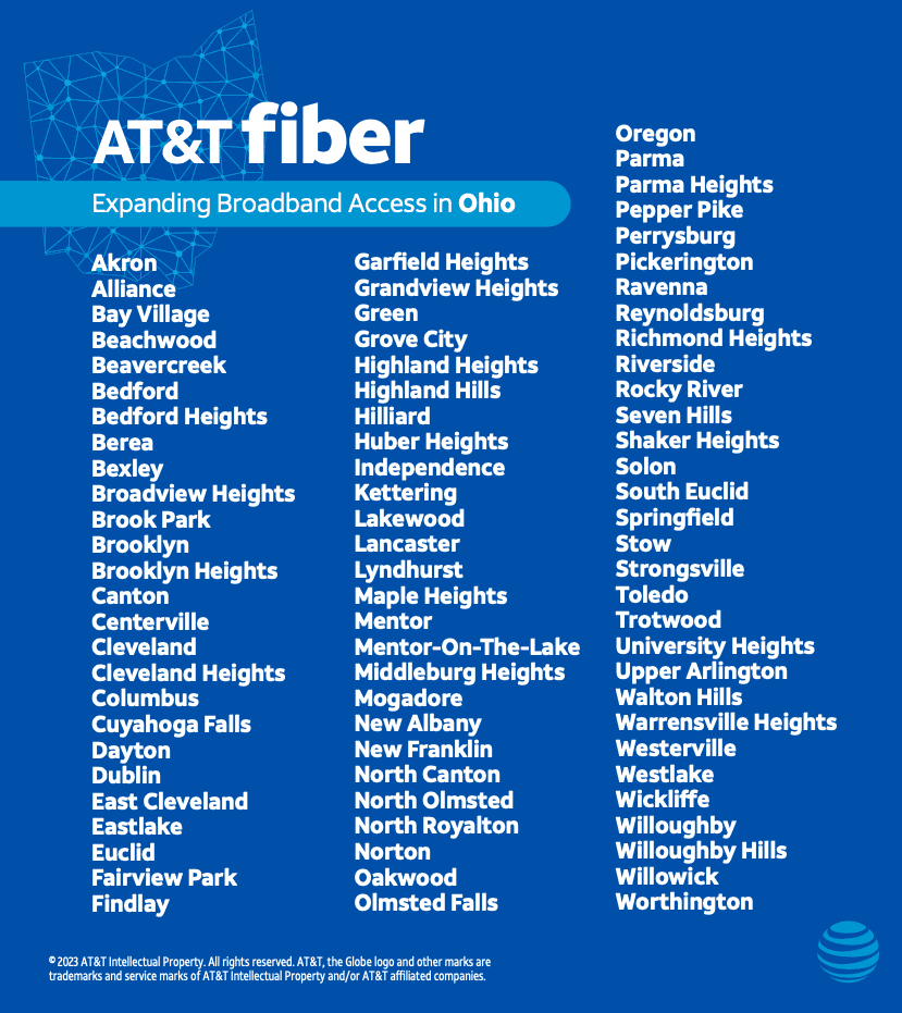 Connecting Cities and Neighborhoods Across Ohio - AT&T Connects